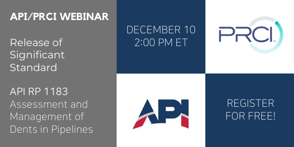 API/PRCI WEBINAR: Release of Significant Standard - API Recommended ...